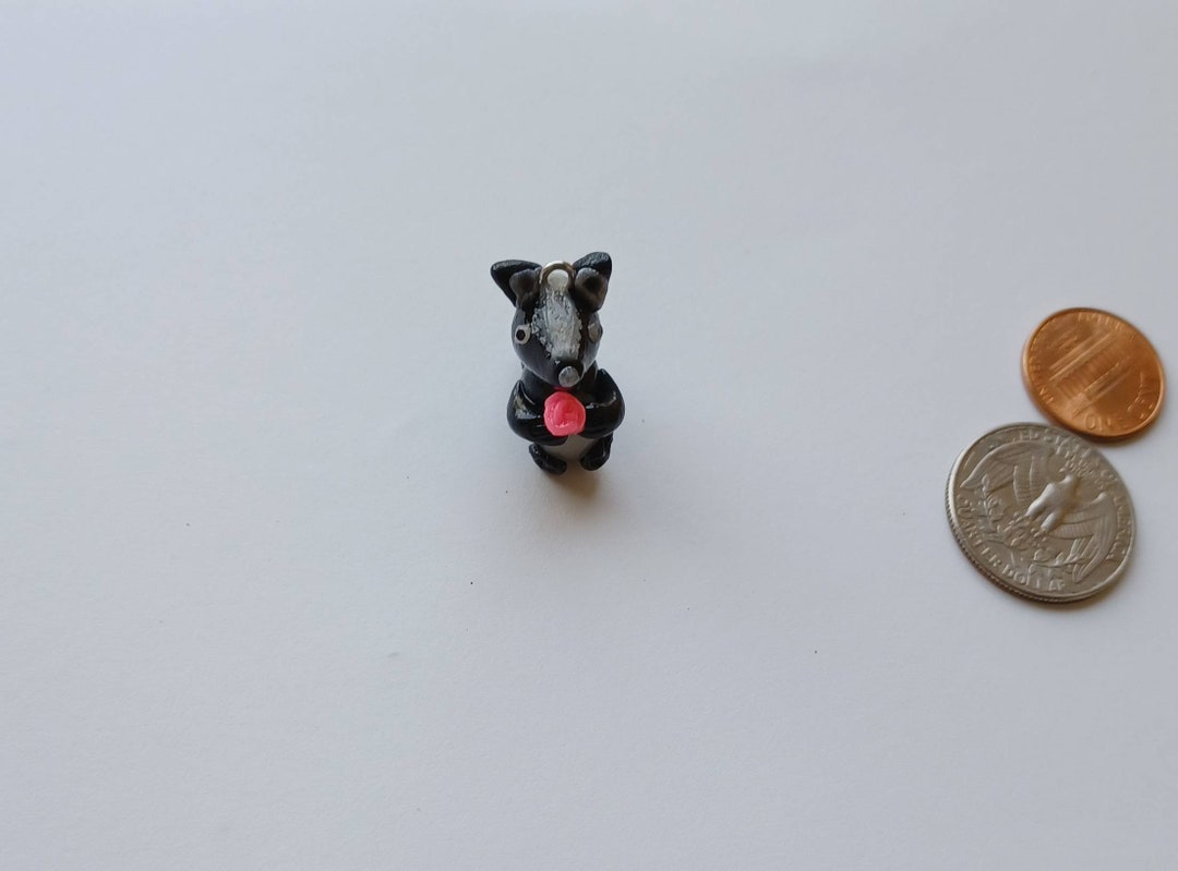 Kawaii Skunk Charms / Polymer Clay Skunk With Rose Charms / Kawaii ...
