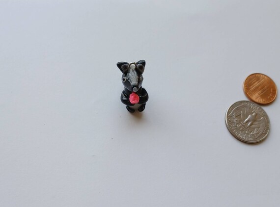 Kawaii Skunk Charms / Polymer Clay Skunk With Rose Charms / - Etsy
