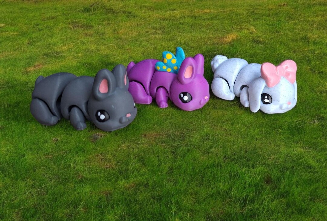 3D Articulated Bunny Rabbit / 3d Printed Bunnies / 3d Printed Animals ...