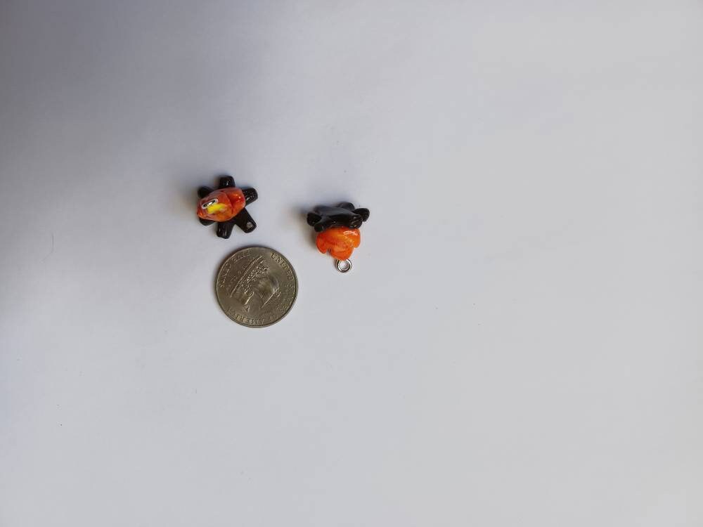 Kawaii Campfire Charms / Polymer Clay Camping Charms / Kawaii Fire ...
