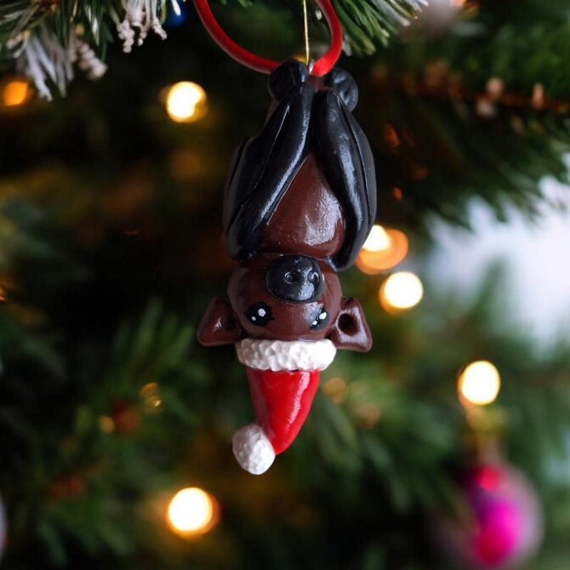 Bat Christmas Ornament - Etsy