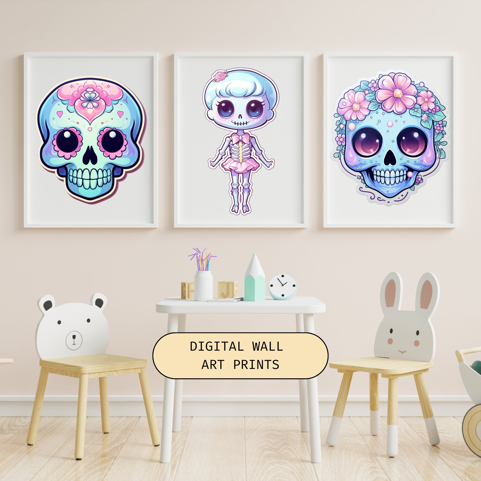 20 Cute Kids Kawaii Halloween Pastel Clip Art Bundle Printable ...