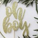 Oh Boy Cake Topper - Etsy