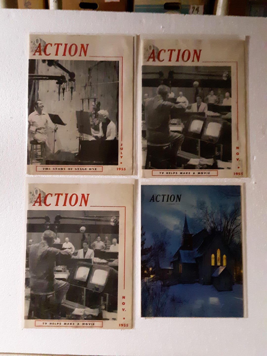 Movie Memorabilia Four 20th Century-fox Studio Inhouse Magazines Called ...