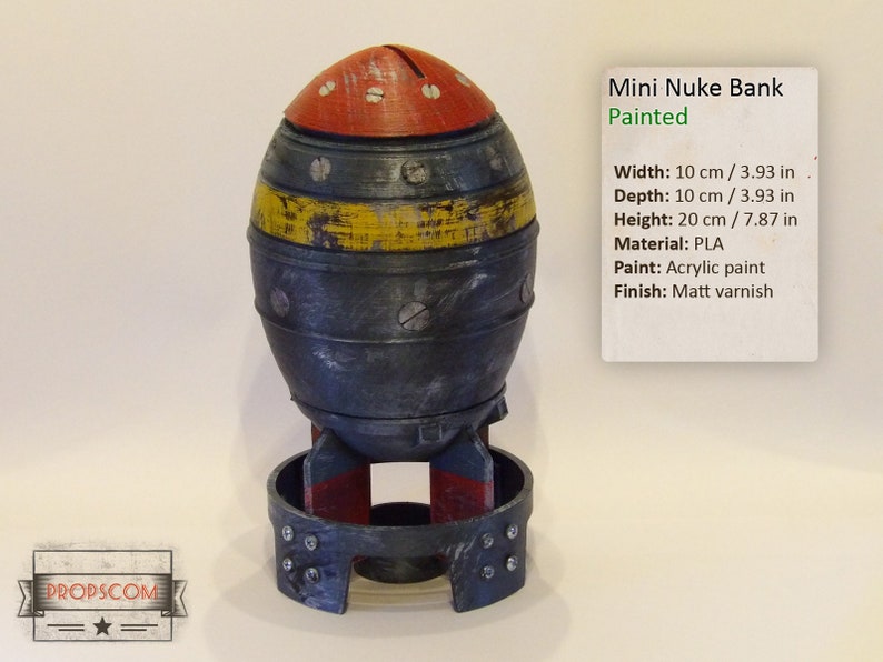 Mini Nuke Bank Storage Box Fallout Inspired | Etsy