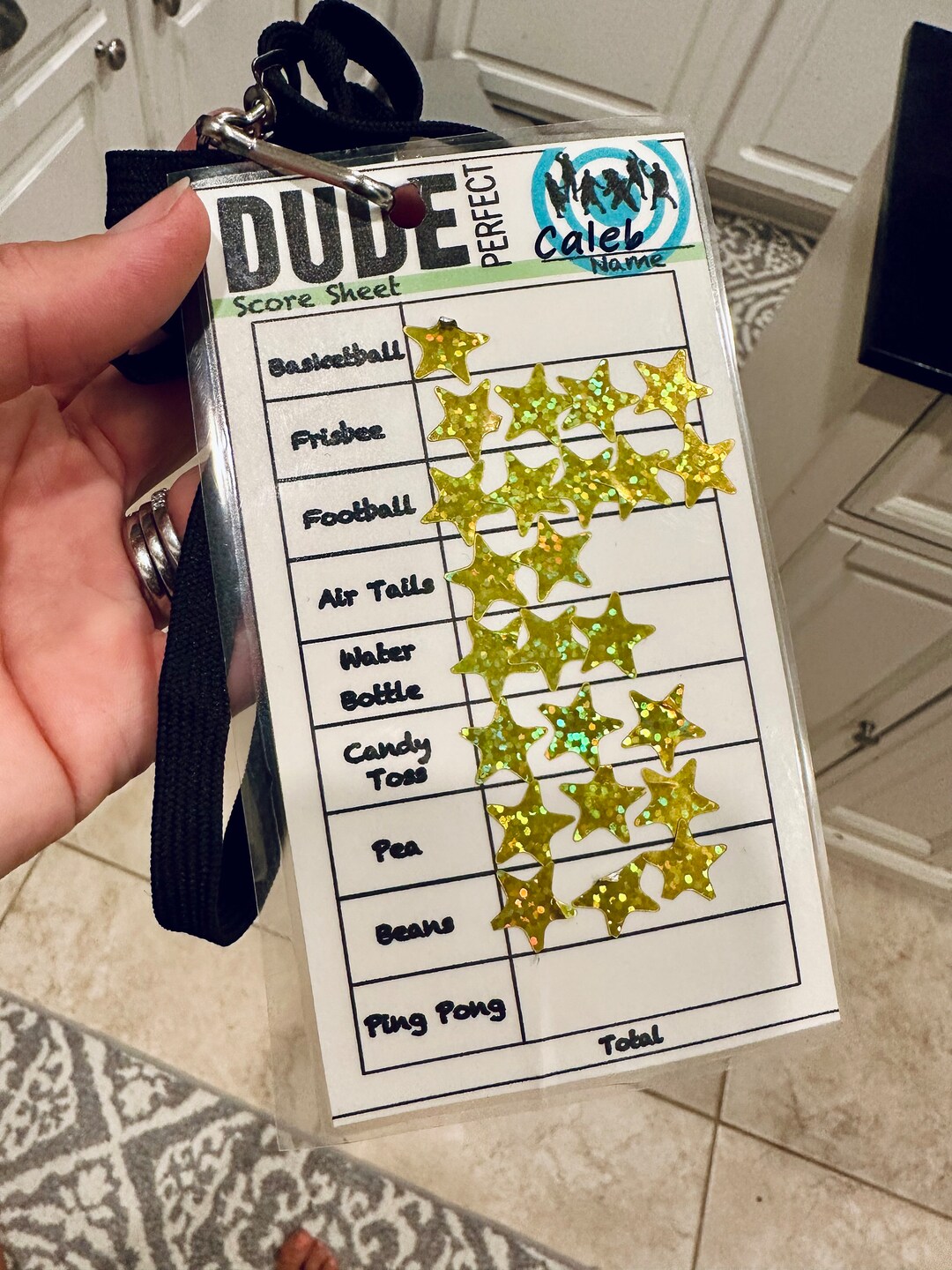 Dude Perfect Sport Score Card Name Tag, Score Sheet for Boys Birthday ...