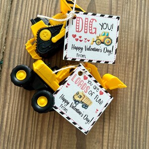 Construction Truck Class Valentine| Boy School Valentine Printable ...