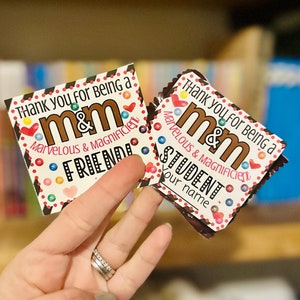 M&M Valentine Class Treat| Preschool Valentine Gift| Digital Card ...