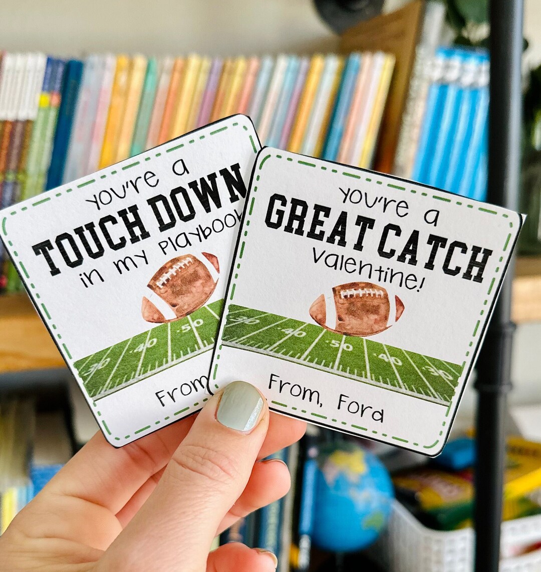 Football Printable Valentine | Sports Printable Valentine| Boy ...