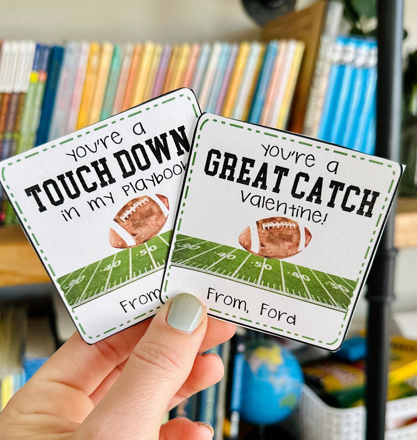 Football Printable Valentine | Sports Printable Valentine| Boy ...