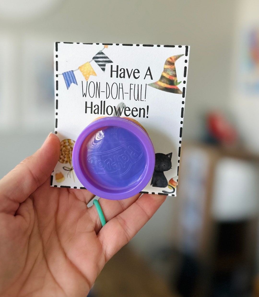 Halloween Class Gift| Halloween Printable | Halloween Play Doh Gift ...