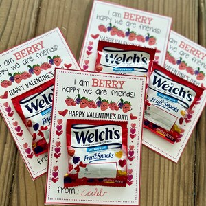 Fruit Snack Valentine's Day Printable | Vday Printable | Berry Happy ...