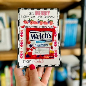 Fruit Snack Class Valentine| Candy Free Valentine's Day| Digital ...