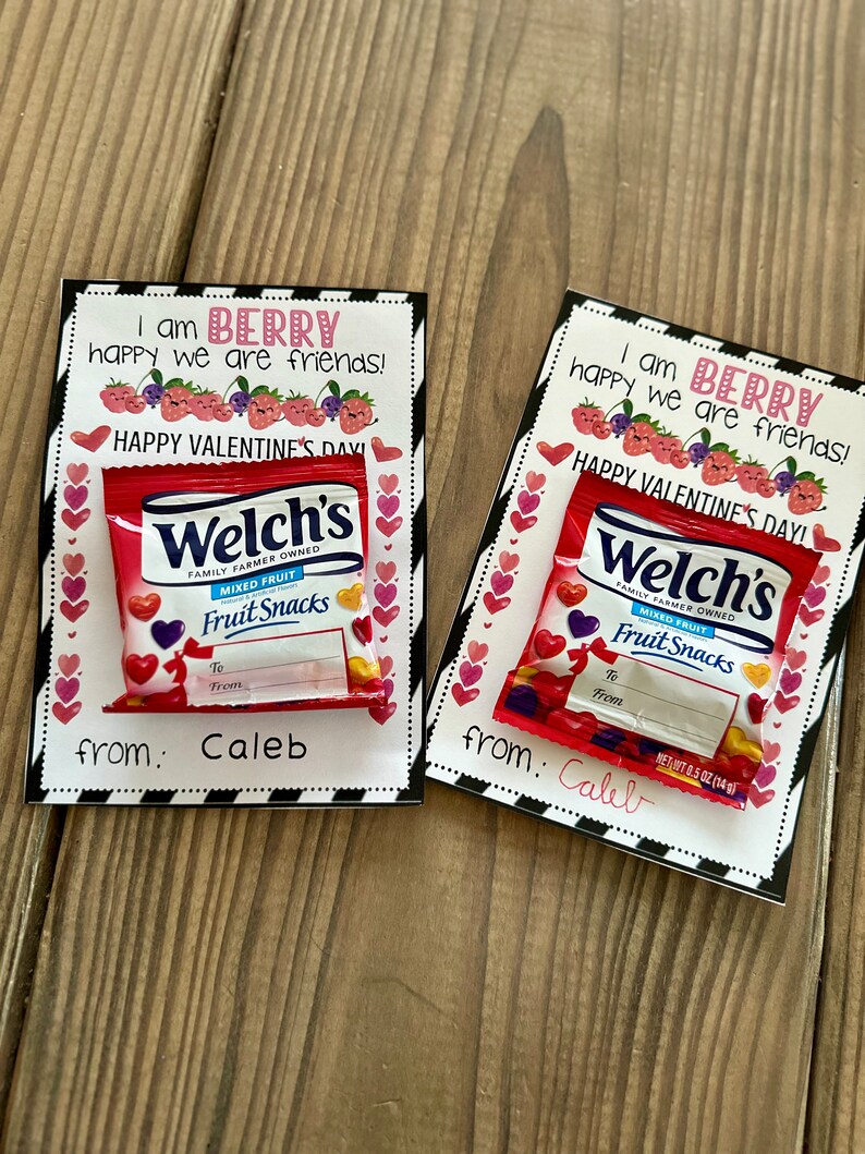 Fruit Snack Class Valentine| Candy Free Valentine's Day| Digital ...