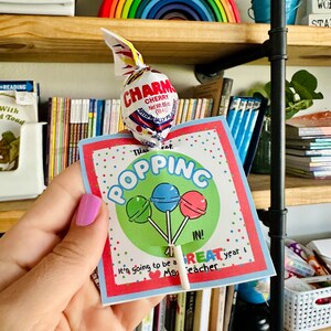 Thanks for Popping in Class Blow Pop Gift | Blow Pop Class Gift | First ...