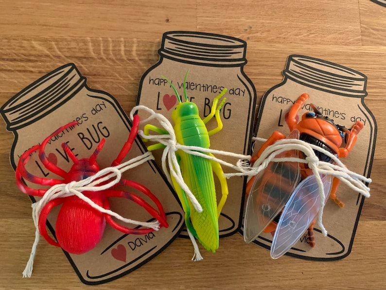 Love Bug Kids Valentine's Day Printable| Editable Preschool | Instant ...