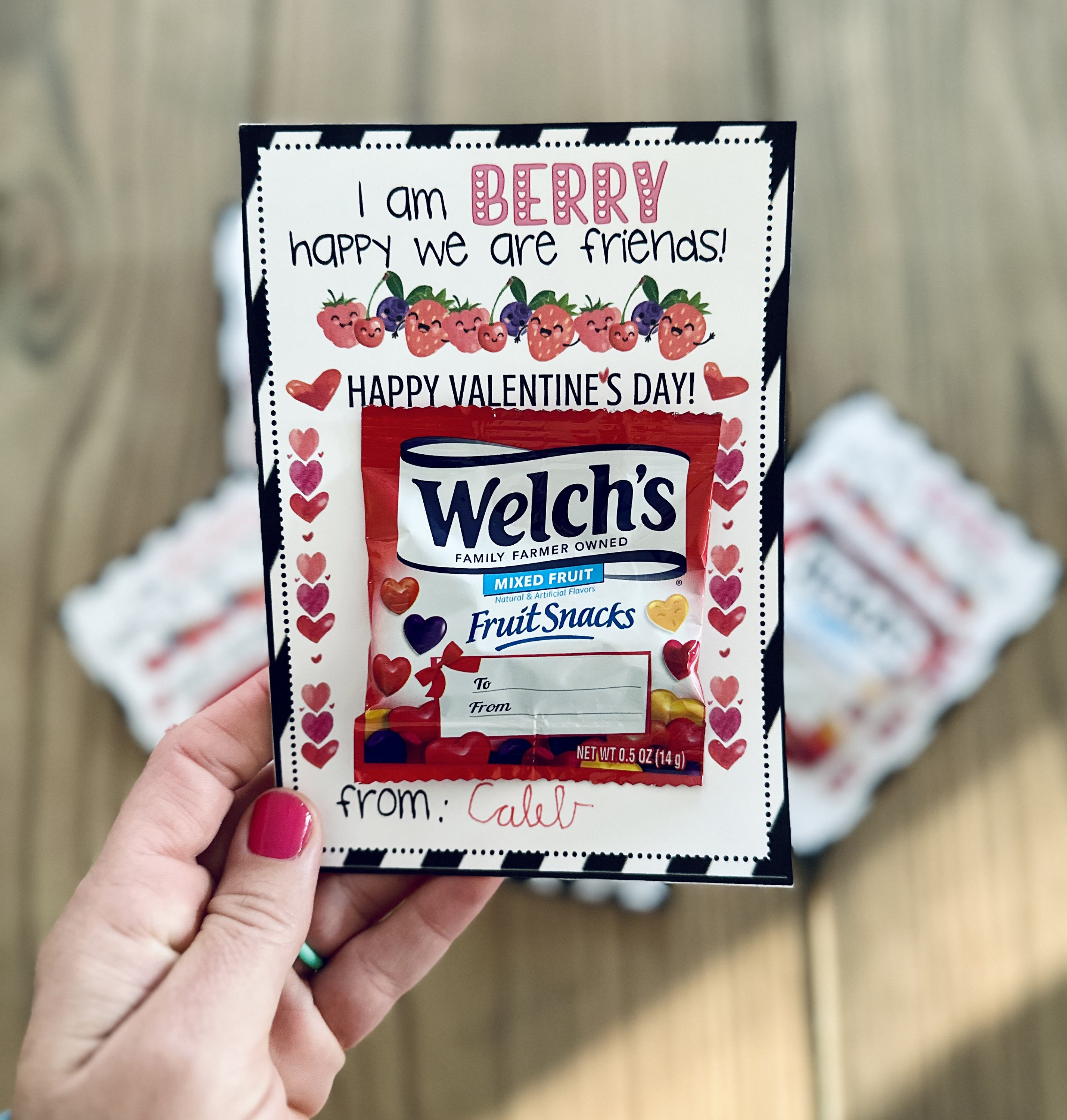 Fruit Snack Class Valentine| Candy Free Valentine's Day| Digital ...
