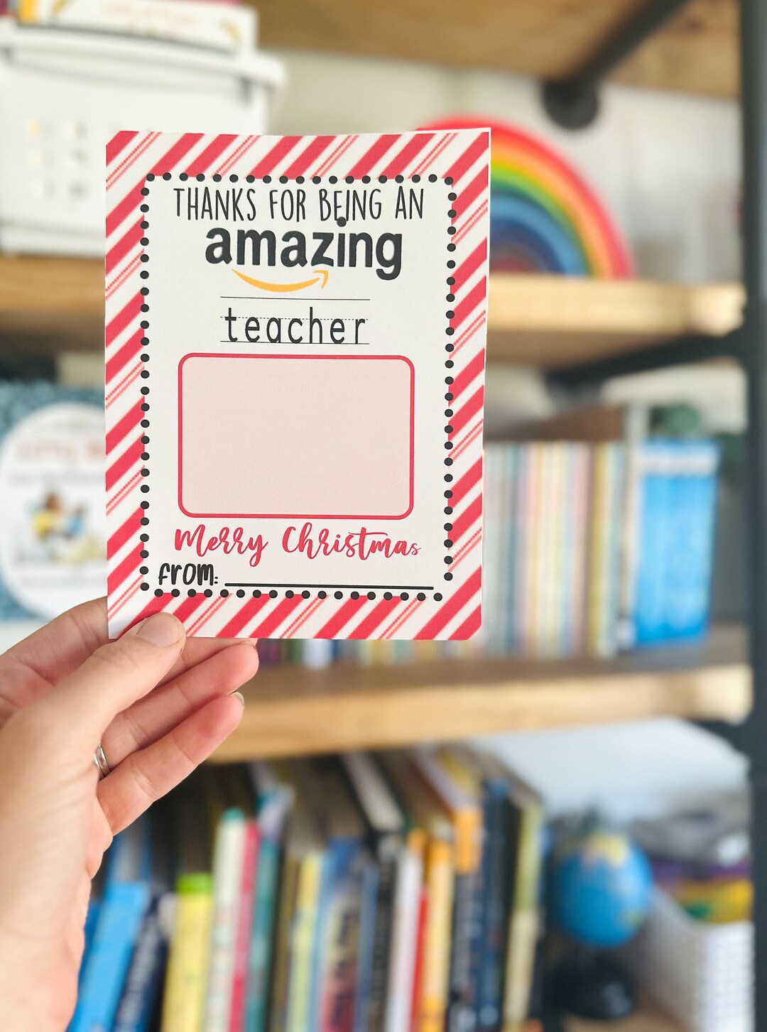Amazing Teacher Gift Card| Amazon Gift Card Christmas Gift| Teacher ...