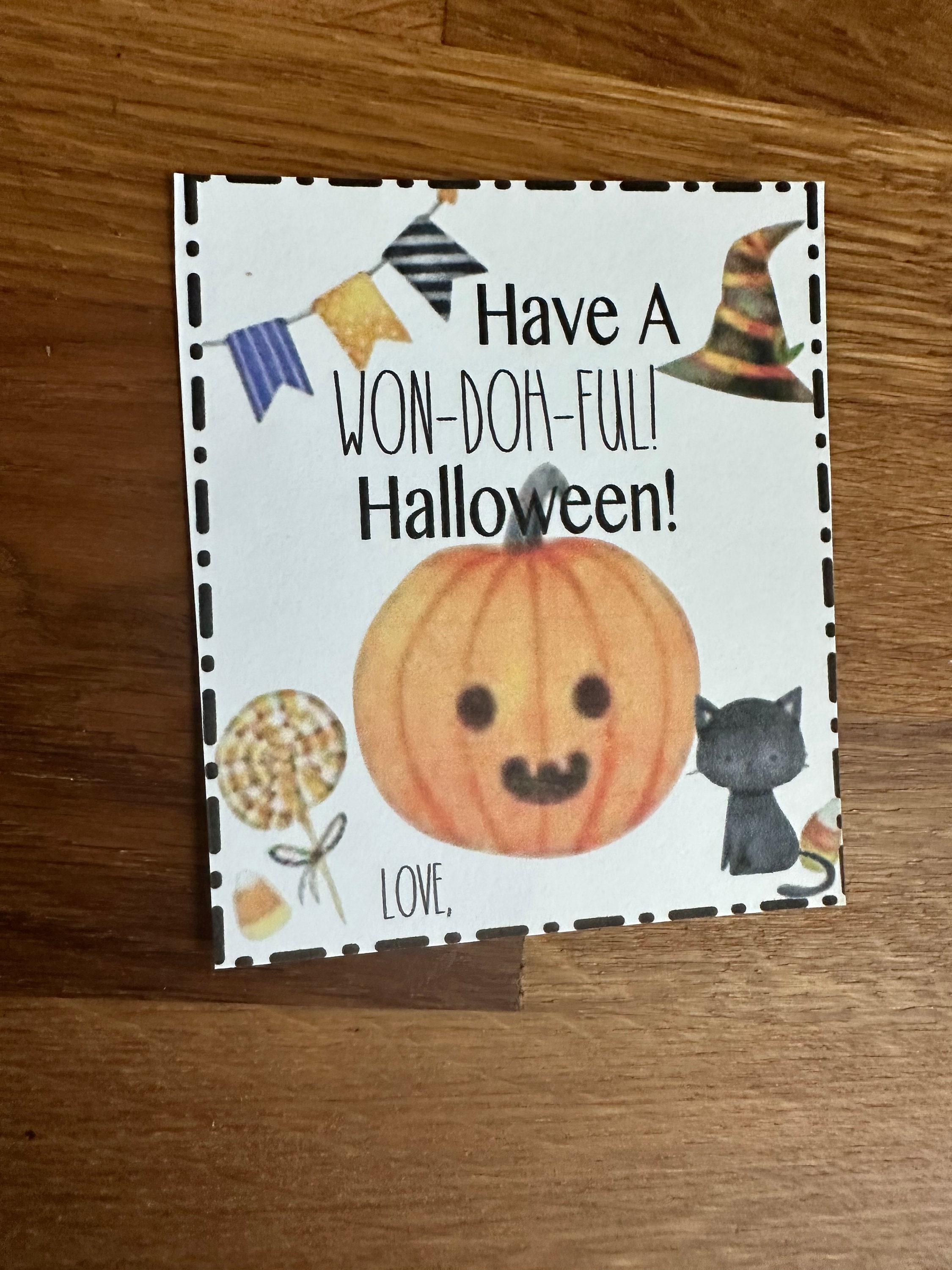 Halloween Class Gift Halloween Printable Halloween Play Doh - Etsy