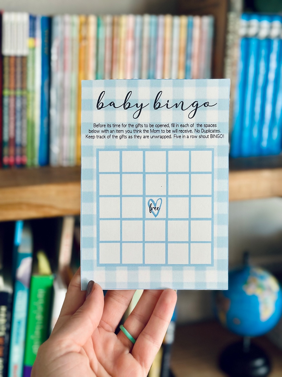 Baby Boy Bingo Shower Game| Baby Boy Sprinkle | Easy Baby Shower Game ...
