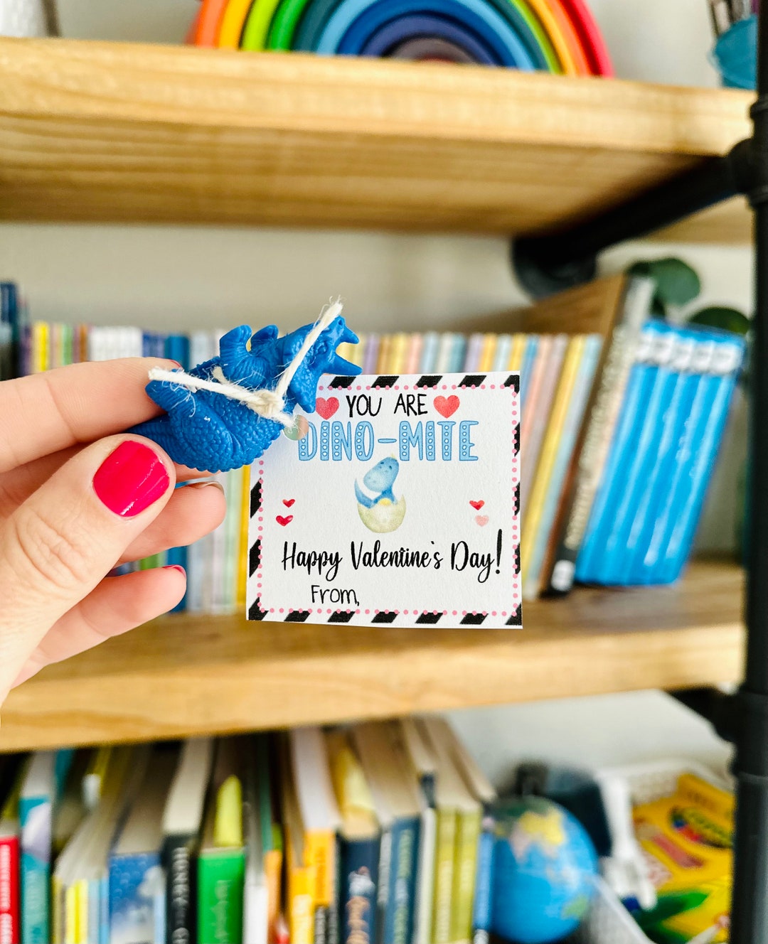 Dinosaur Class Valentine Tag| Dinomite Card| Din O Mite Valentine| Boy ...