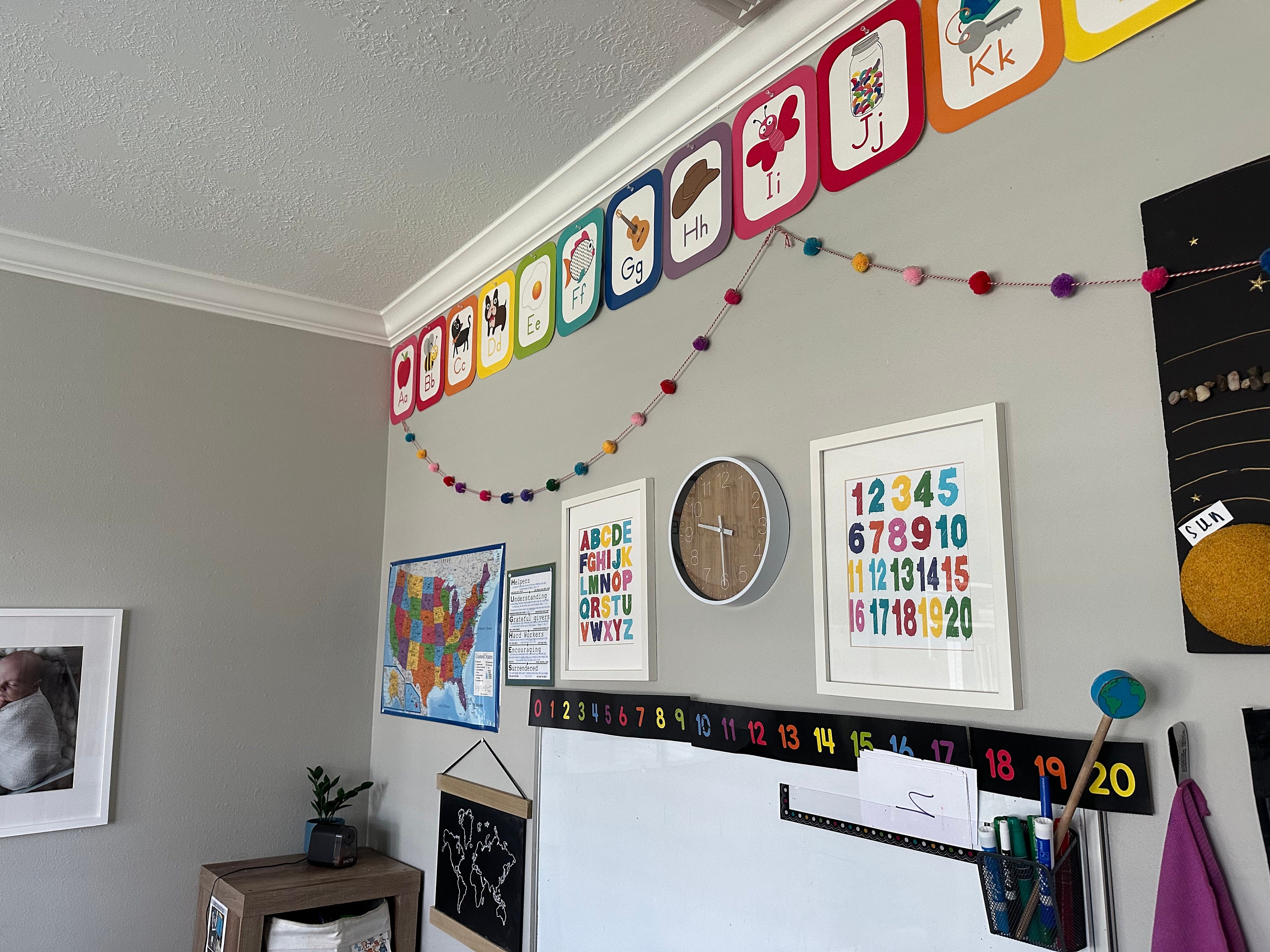 Alphabet Playroom School Room Printable ABC Chart Playroom - Etsy Australia