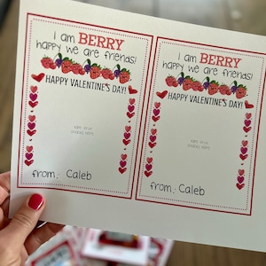 Fruit Snack Valentine's Day Printable | Vday Printable | Berry Happy ...