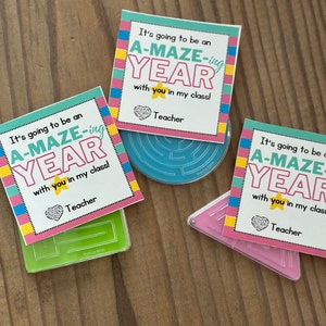 Amazing Year With You in Class | Maze Class Gift | First Day of School ...