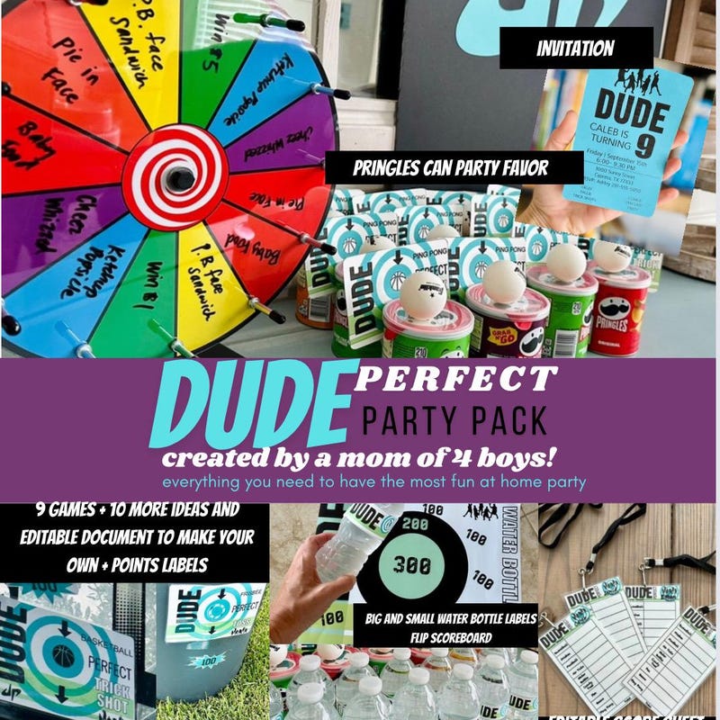 Birthday Invitation Dude Perfect - Etsy UK