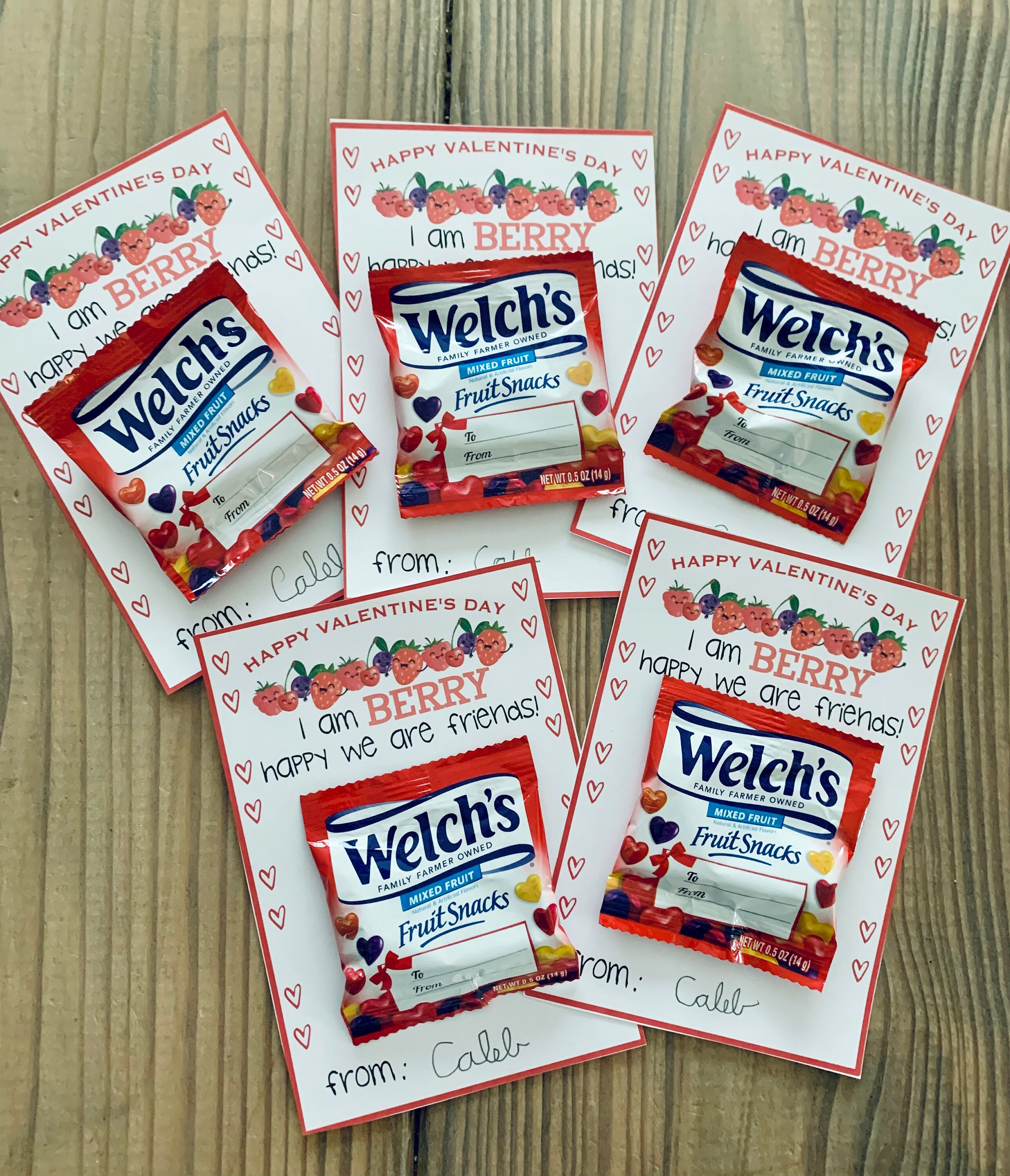 Fruit Snack Valentine's Day Printable Vday Printable - Etsy