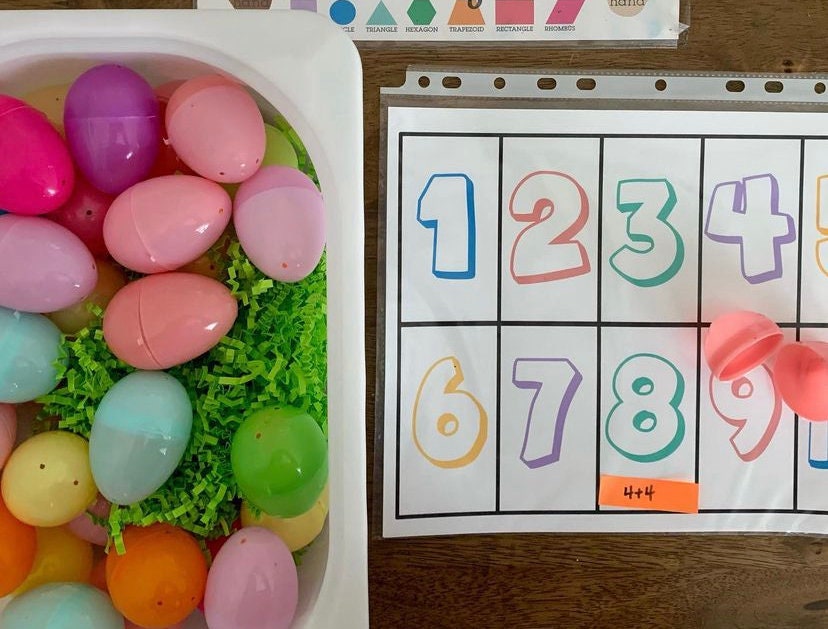 Numbers Printable for Sensory Bin Puzzles Subitizing Adding Instant ...