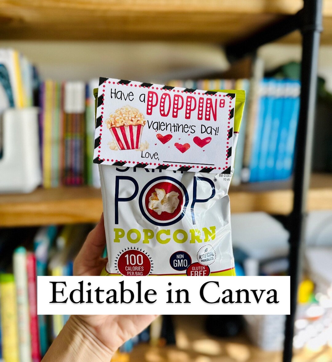 Popcorn Valentine's Day Class Printable| Editable Easy Valentine ...