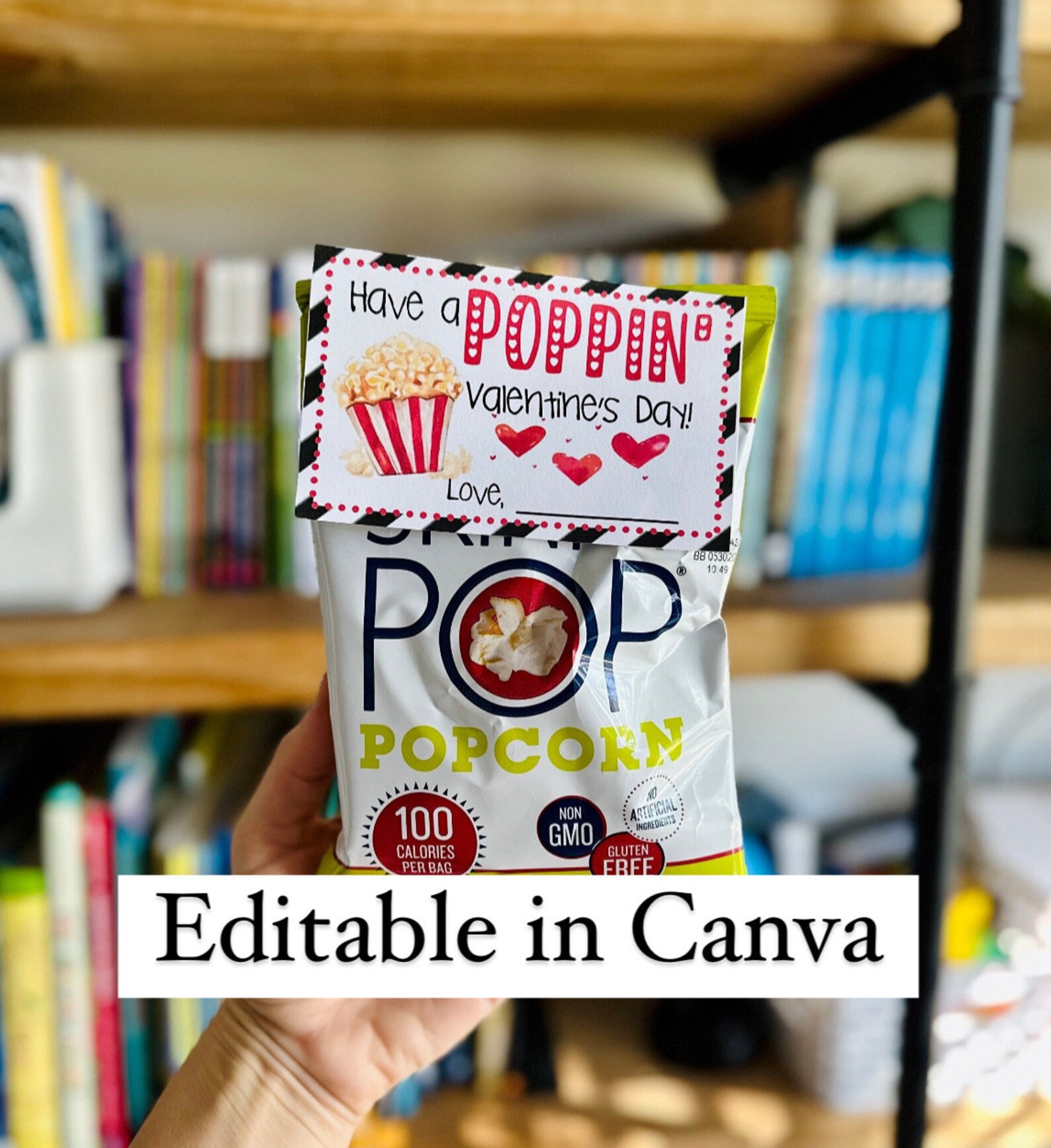 Popcorn Valentine's Day Class Printable| Editable Easy Valentine ...
