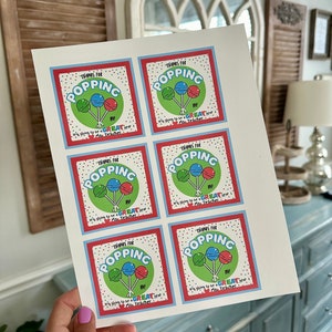 Thanks for Popping in Class Blow Pop Gift | Blow Pop Class Gift | First ...