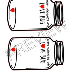 Love Bug Kids Valentine's Day Printable| Editable Preschool | Instant ...