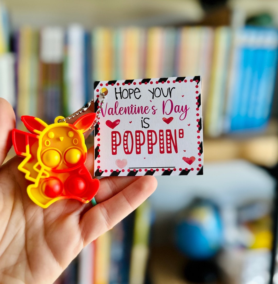 Poppin Valentine's Day Printable Easy Preschool Valentine Valentine Day ...