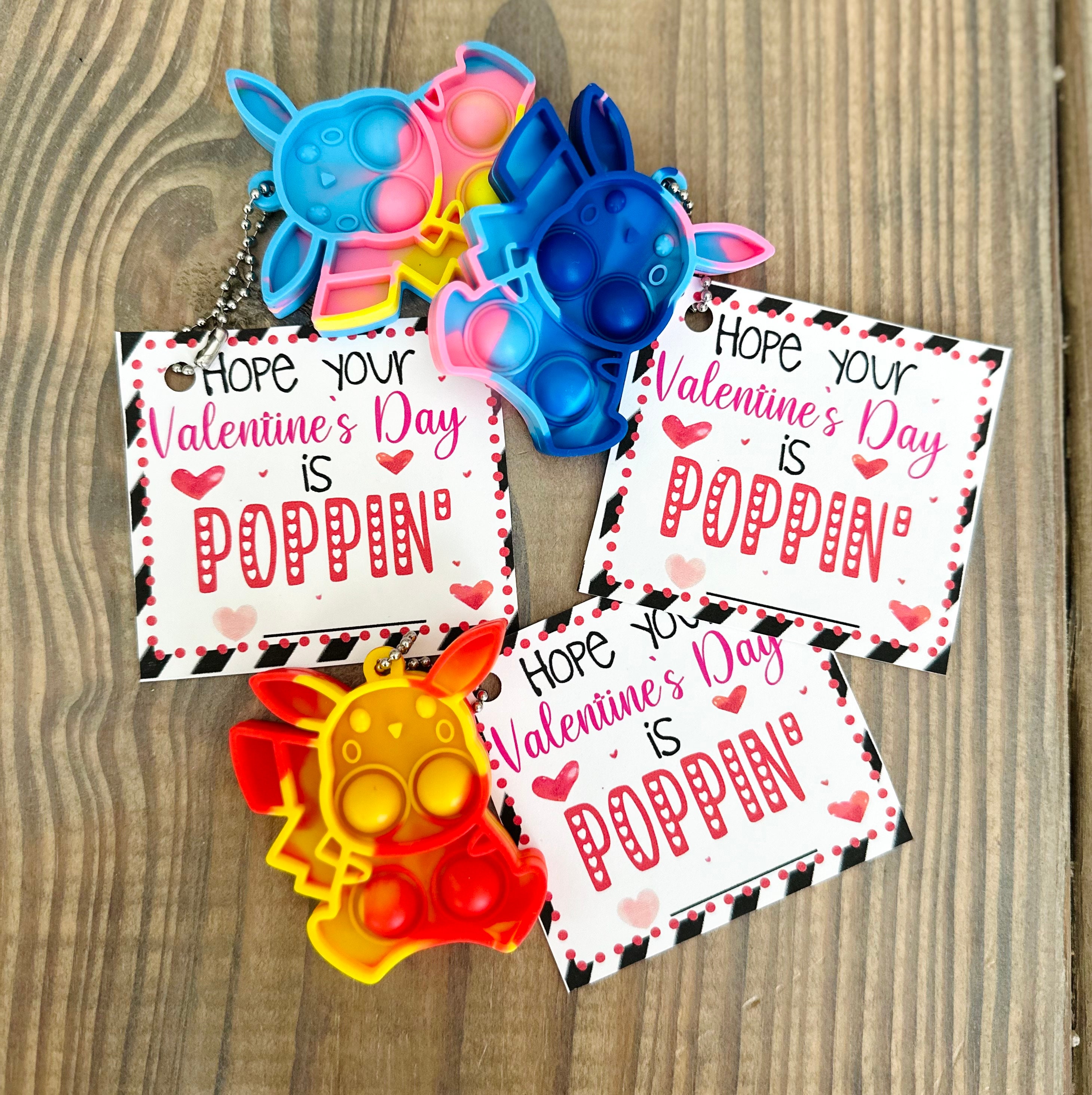 Poppin Valentine's Day Printable Easy Preschool Valentine Valentine Day ...