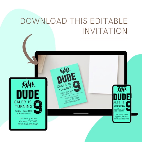 Dude Perfect Birthday Invitation - Etsy