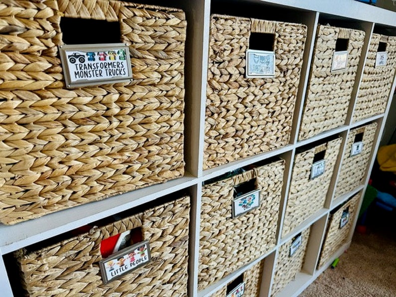 Toy Bin Labels Toy Box Labels Template Editable Toy Cube Labels Bin ...