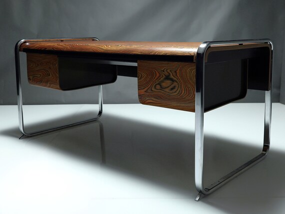 Unique Mid century Modern Executive Desk Etsy