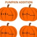 PUMPKIN ADDITION A (12 Worksheets) Pdf/ Preschool/ Kindergarten/year 1 ...