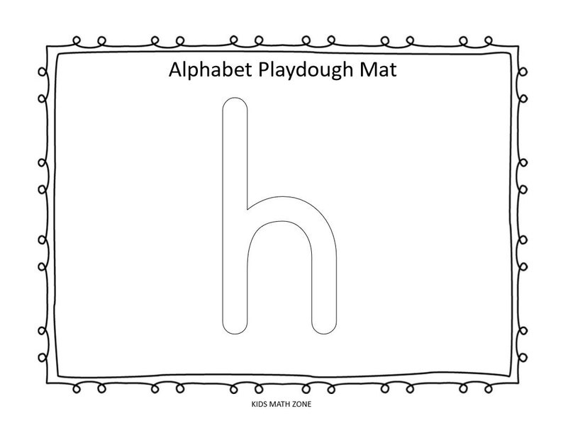 ALPHABET 26 Printable Lowercase Playdough Mats Worksheets / Instant ...