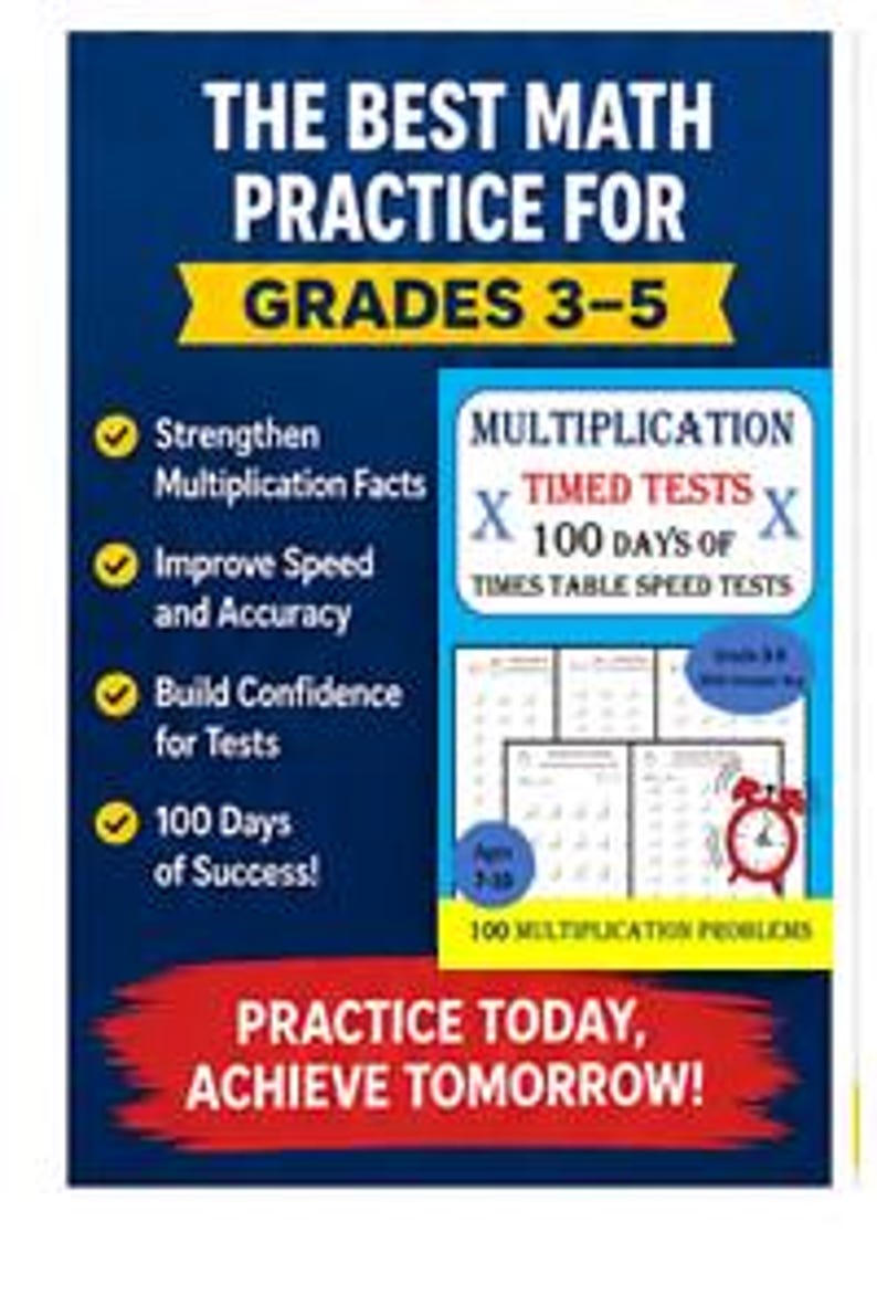 Multiplication Drills: 100 Days Timed Tests, Grades 3-5, Printable 3rd ...