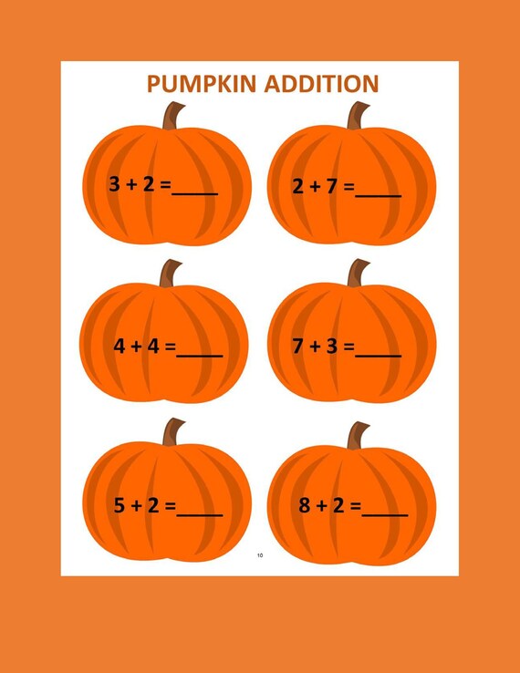 Hojas De Trabajo De Calabazas