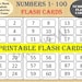 NUMBERS FLASH CARDS (numbers 1 to 100)/ Basic Math Games/ Kindergarten ...