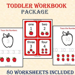 Toddler, Pre-k + K Learning Bundle (220 Printable Worksheets), Kids ...