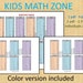 Addition Table Printable Chart, Math Fact Sheet-full Sheet & 3.5"x 2.5 ...