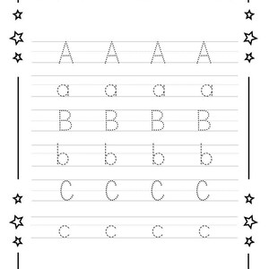 ALPHABET & NUMBERS (120 Worksheets) / Preschool Worksheets, Kids ...