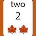 20 Printable Numbers Posters. Fall Leaves Numbers 1-20. Wall Charts ...