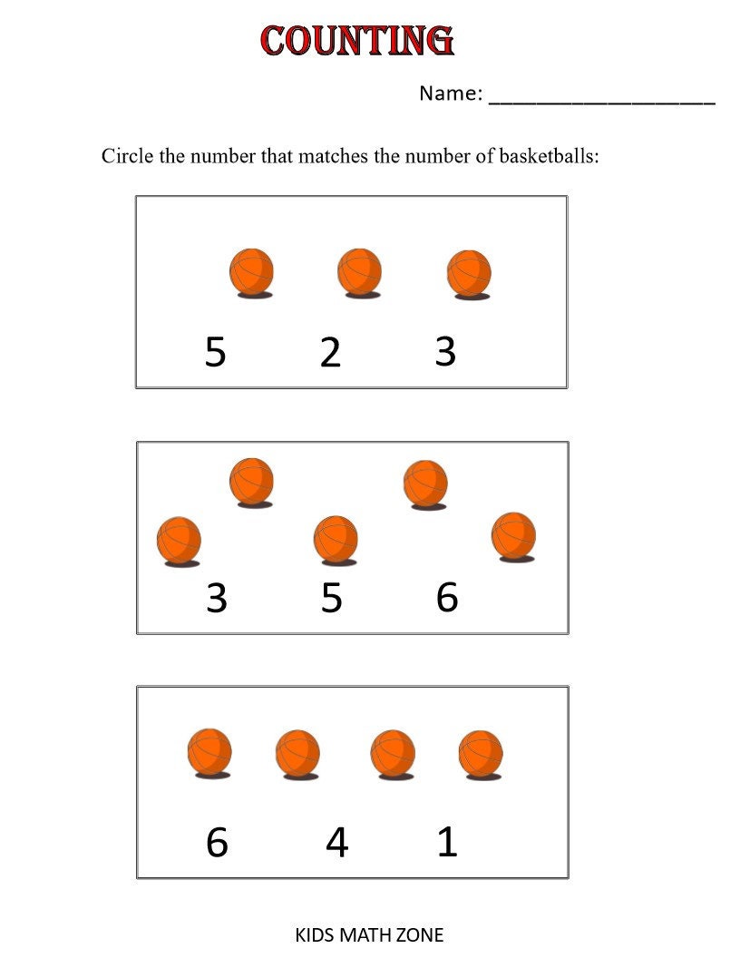 Ten Frame Counting and Match Numbers (printable Worksheets ...